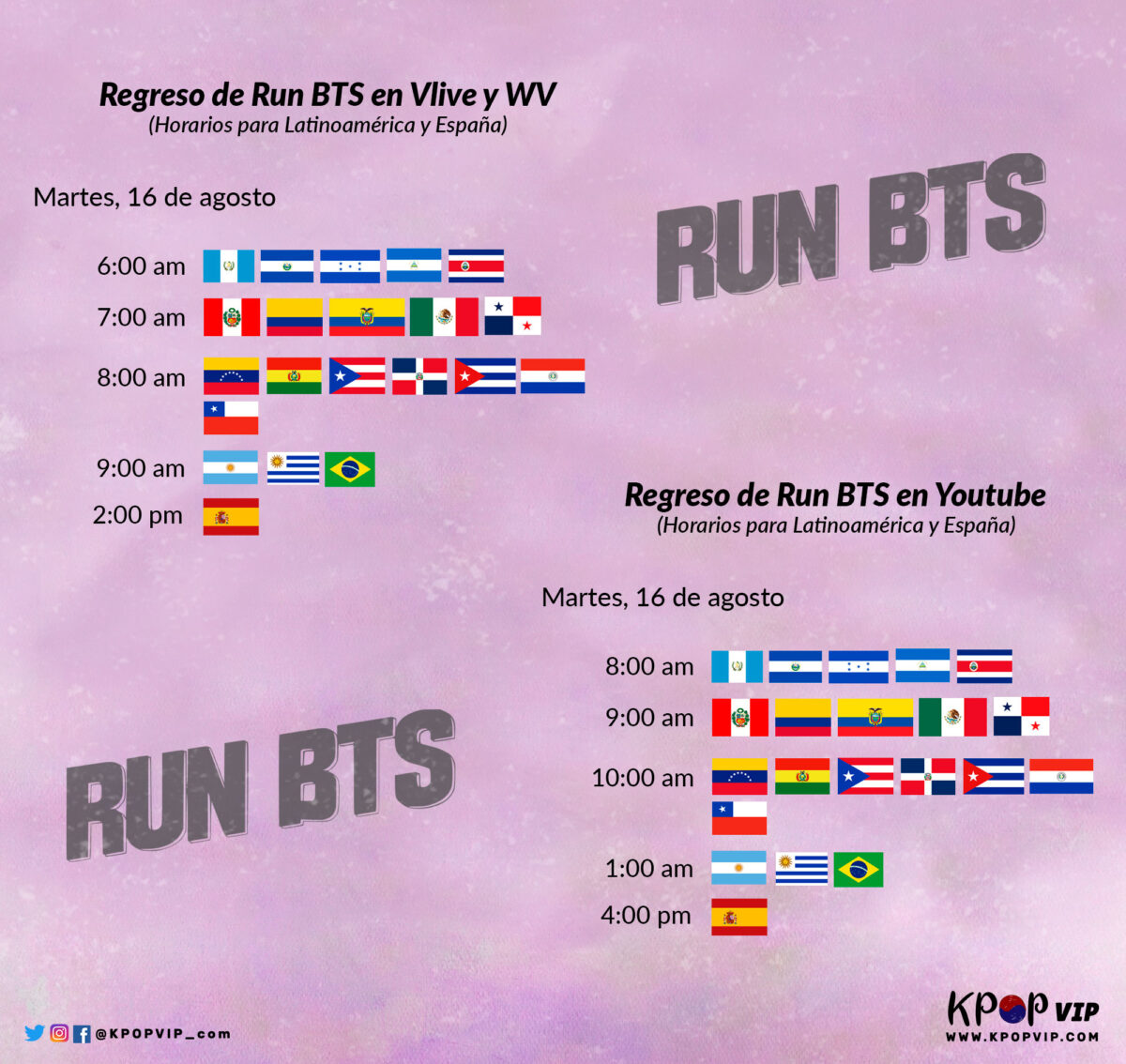 Run BTS en 2022: Programa regresa con un episodio especial y estos son los horarios para ...